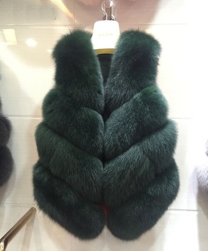 Women Fur Vest Real Natural Fur Vest Coat Real Jacket Real Fur Jacket ...