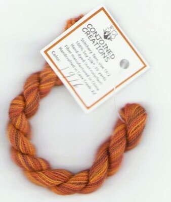 Silk Hand-Dyed Thread 30 Yd Conjoined Creations Oranges 1916 Cross ...