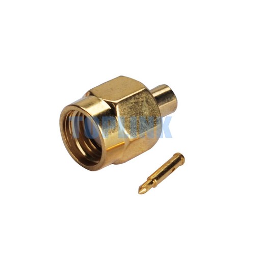 10x SMA Male Plug RF Connector Solder for Semi-Rigid RG405 0.086" Cable ...