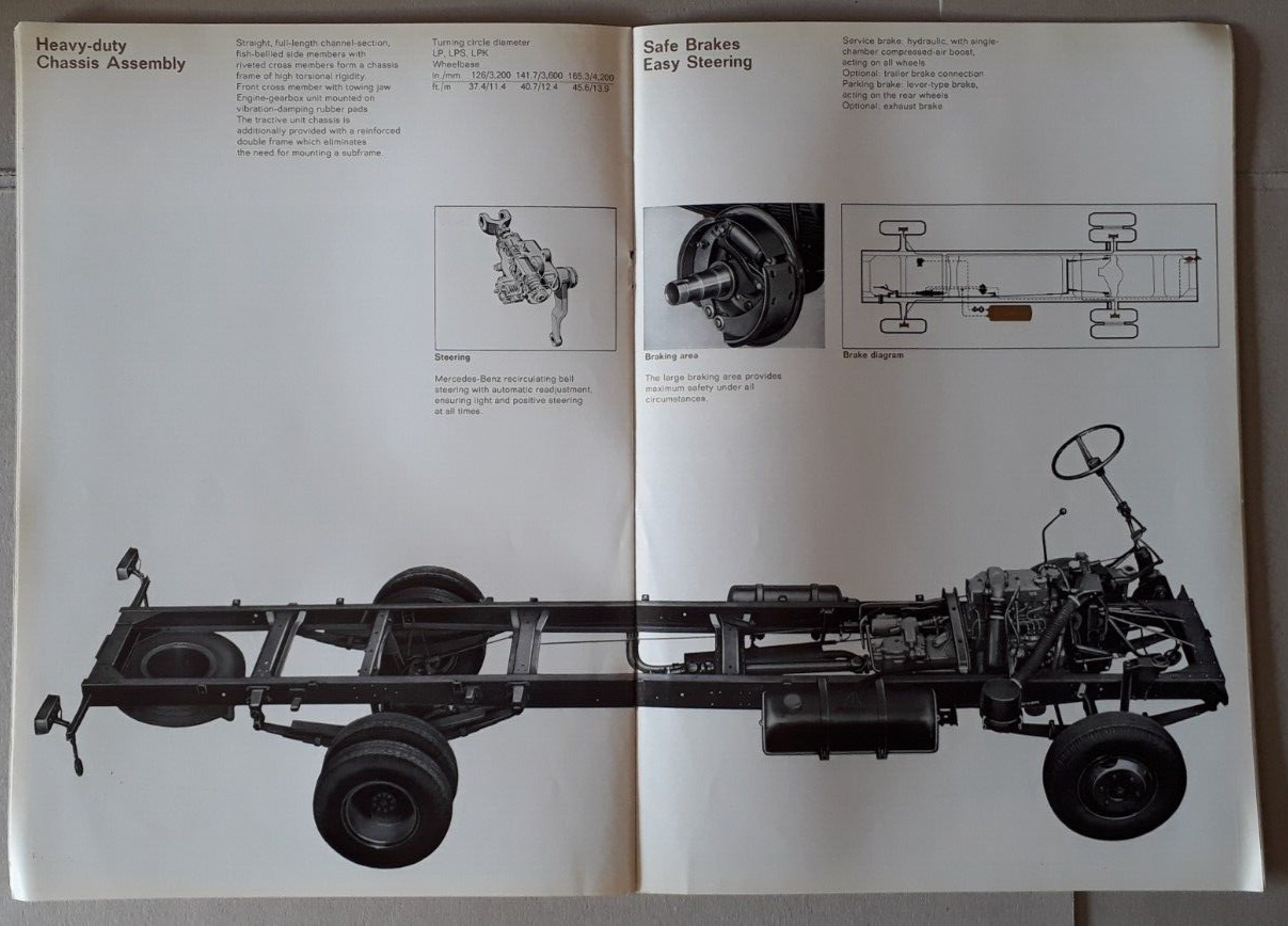 Mercedes Benz LP / LPS / LPK 608 Brochure c.1970 - Truck Tipper Tractor ...