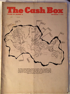 1959 Cash Box Magazine ORIGINAL COMPLETE DION, PAT BOONE, DELLA REESE ...