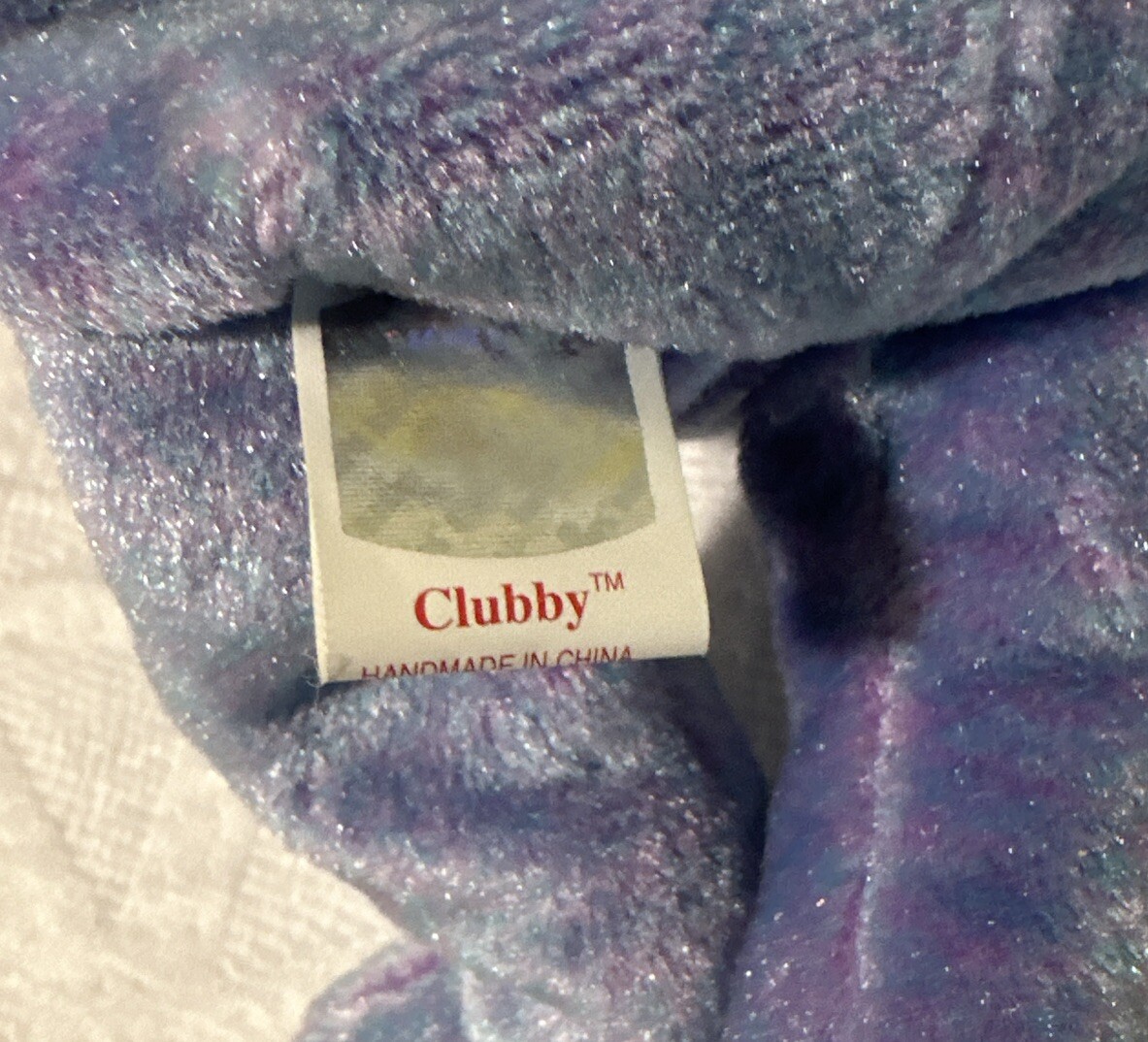 Retired 1999 Ty Beanie Baby "Clubby II" with Rare Errors Inc Clubby ...
