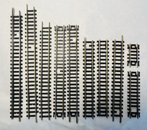 Set Of 10 Straight N Scale Tracks Some Missing Rail Ties. 1” To 6” | eBay