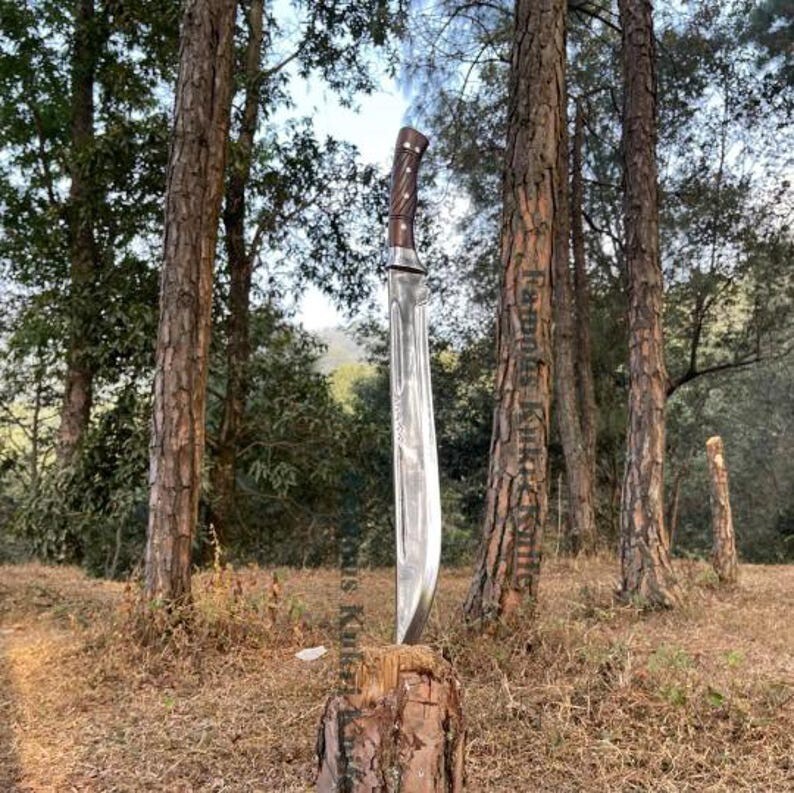 Custom Handmade Carbon Steel Blade Survival Machete Knife |Hunting ...