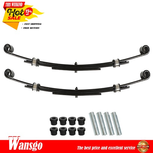 For EZGO TXT 1996-2013 Golf Cart Heavy Duty Rear Leaf Springs (Set of 2 ...