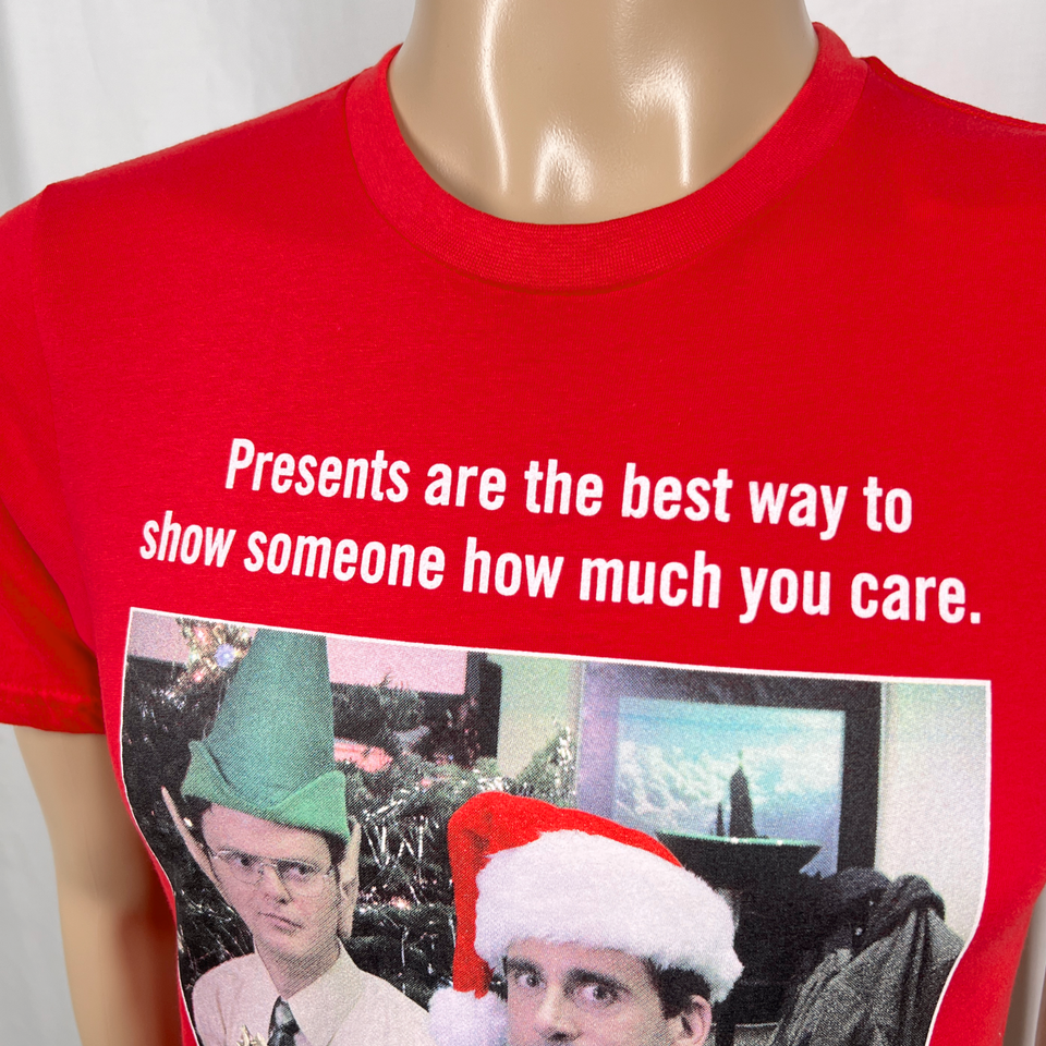 The Office Men's Small Red Dwight Schrute & Michael Scott Christmas ...
