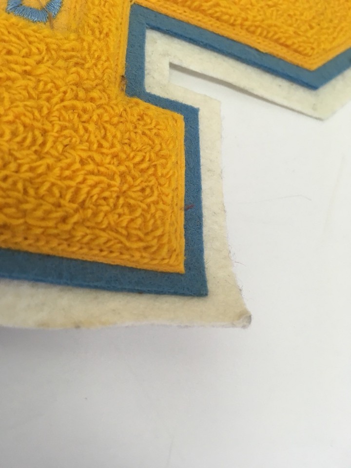 Wool Felt Band Letter P Patch For High School Letterman Jacket Gold ...