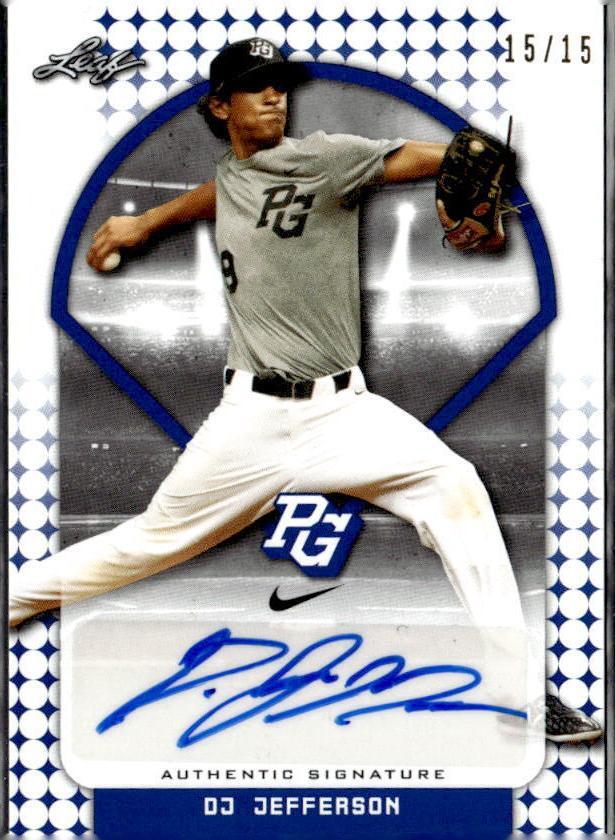 2018 Leaf Perfect Game National Showcase - Dj Jefferson #BA-DJJ for ...