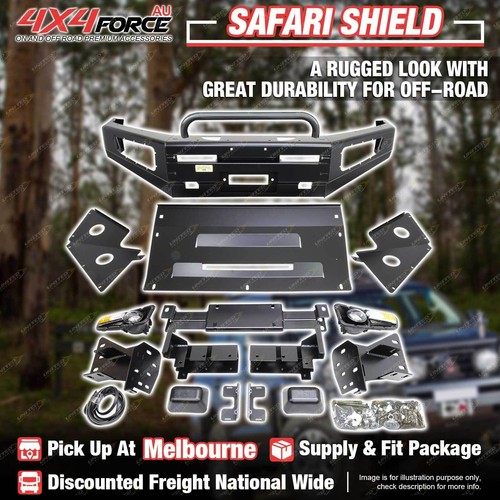 Safari Shield Bumper Bullbar U LOOP for Nissan Navara D40 Spain 11-ON ...