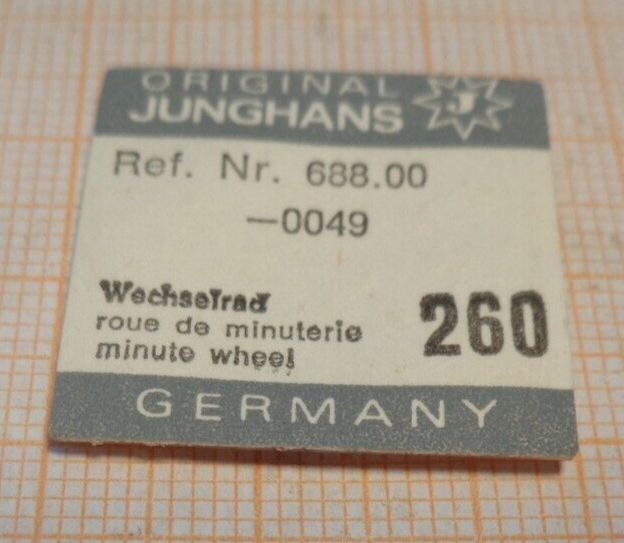 Junghans J 88 Chronograph 260 Wechselrad neuwertig ältere Lagerware ...