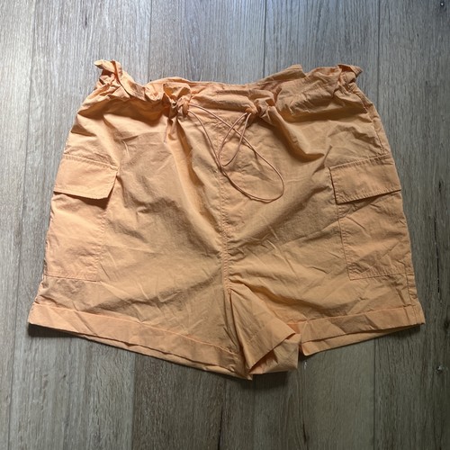 Steve Madden Large Orange Bungee Drawstring Windbreaker Cargo Shorts | eBay