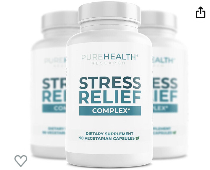 Stress Relief Supplement, Cortisol Blocker, Mood Support, PureHealth ...