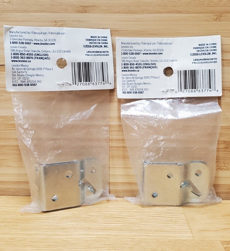 Levolor Universal Mount Shade Brackets (2) | eBay