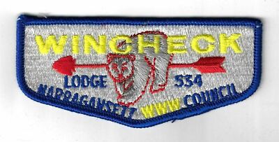 OA Lodge 534 Wincheck S2 WWW Flap BLU Bdr. Narragansett RI [NY-3327] | eBay