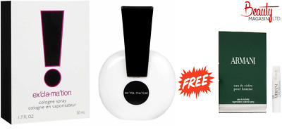 Exclamation COLOGNE 50 ml Edt Spray for Women WITH FREE POUR ARMANI ...