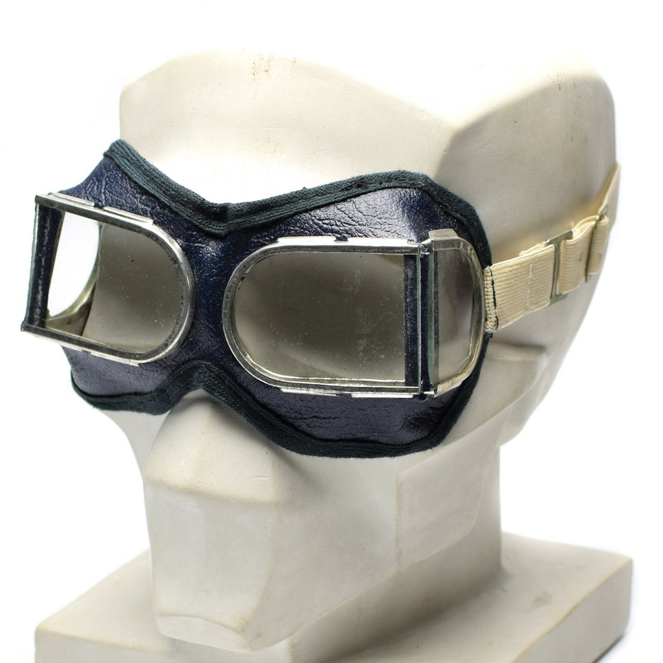 Genuine soviet Russian army motorcycle goggles safety eye protection ...