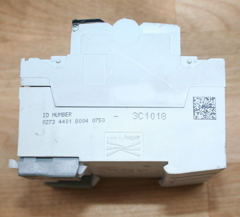 HAGER CDC463K 4030AC63A/BA4 (4 Pole, 63A) RCD Residual Current Device ...