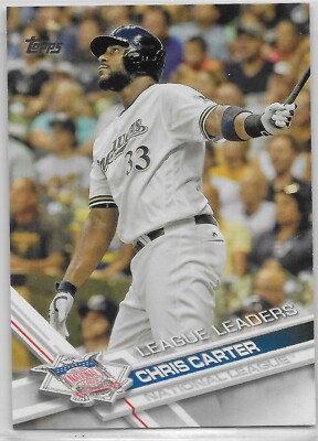 2017 Topps #170 Chris Carter LL Milwaukee Brewers | eBay