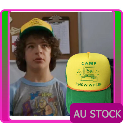 Kid Adult Stranger Things Dustin Camp Know Where Cap Hat Costume ...