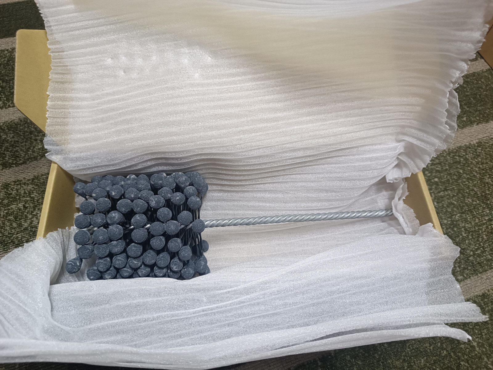 2-5/8" 67MM Cylinder Flexible Hone Bead Ball 240 grit Brush | eBay