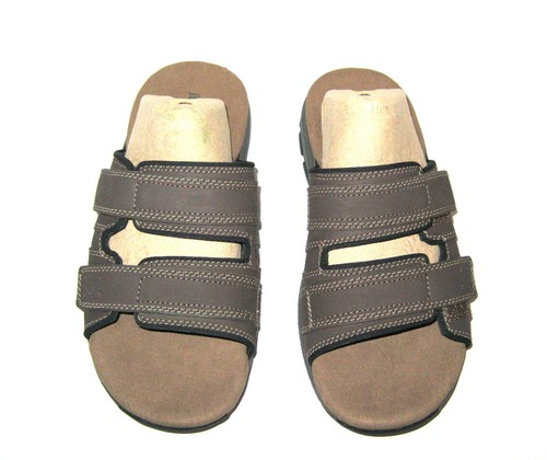 Dunham CH0485 Men's Newport Slide Dark Brown Summer Slip Resistant ...
