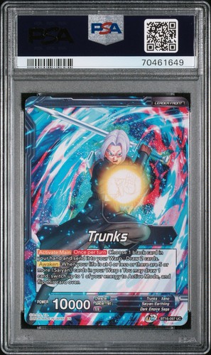 SSG Trunks Crimson Warrior PRERELEASE Foil Leader BT16-097 DBS PSA 10 ...
