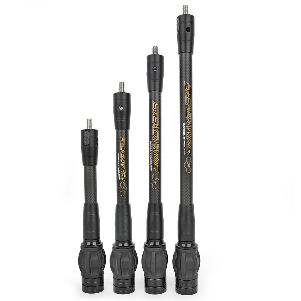 6" 8" 10" 12'' Carbon Stabilizer Balance Bar Compound Bow Archery Shock ...