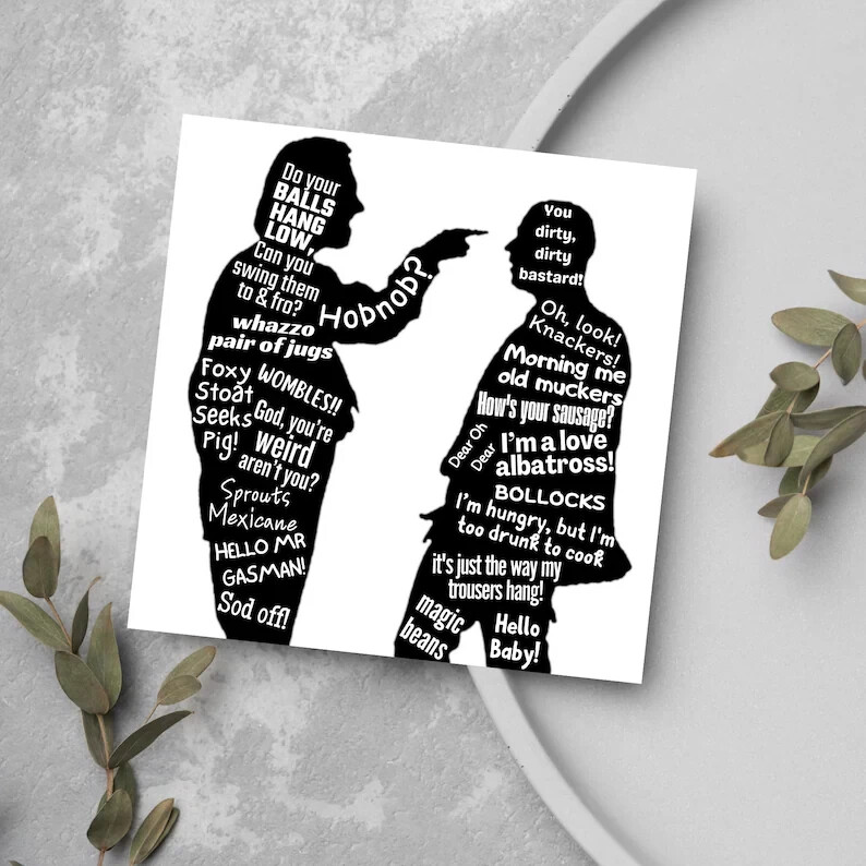 Bottom Quotes Card, Birthday Card, Card for Friend, Rik Mayall - Any ...