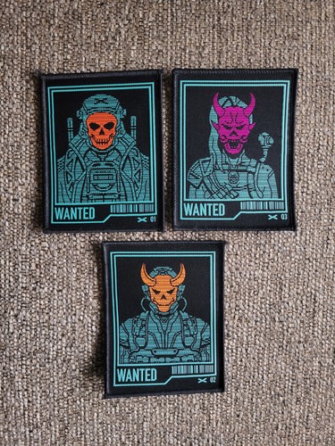 (3-Pack) Authentic TFD 'Cyber' Wanted Patch 2022 (Task Force Doomer ...