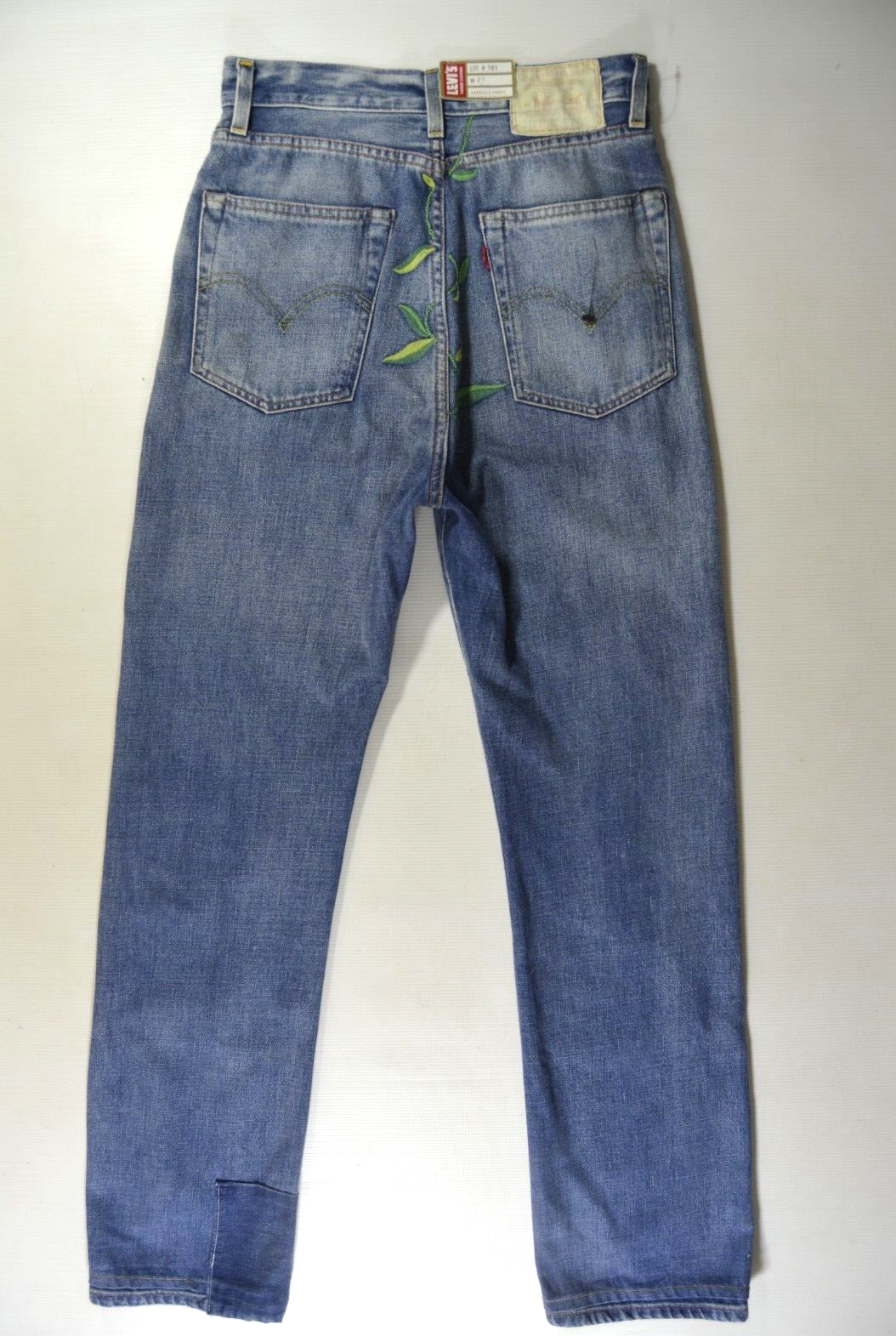 vintage LEVIS LVC 701 ribcage wide selvedge JEANS W27 L32 size 8 10 ...