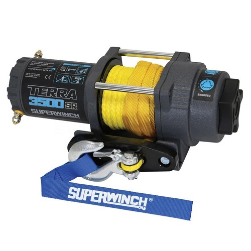 Superwinch LBS 12V DC 7/32in x 32ft Synthetic Rope Terra SR Winch Gray ...