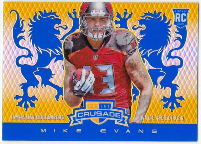 2014 Panini Rookies & Stars #31 Mike Evans Rookie Crusade Blue RC Tampa ...