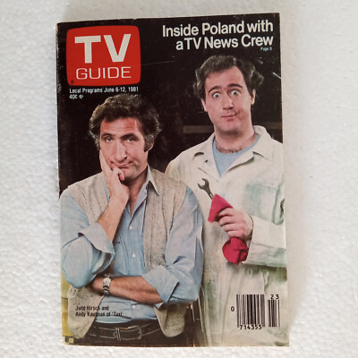 vintage TV GUIDE 1981 June 6-12 Andy Kaufman Taxi Inside Poland | eBay
