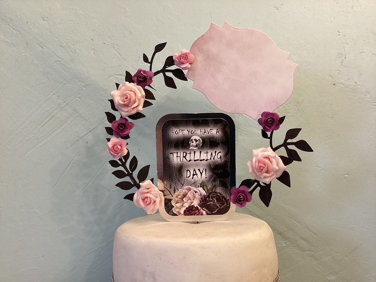 Emo Bride And Groom Cake Toppers Funny Wedding Cake Topper,Bride And