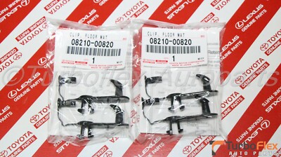 Toyota Scion Lexus Genuine Floor Mat Clips 2 Packs Of 2 08210-00820 | eBay