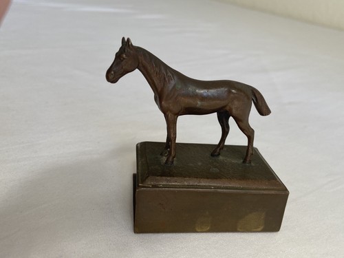 Antique Bronze Match Box Holder Horse Equestrian Marked Austria | eBay