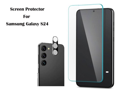 For Samsung Galaxy S24 Plastic Film / Tempered Glass Screen Protector ...