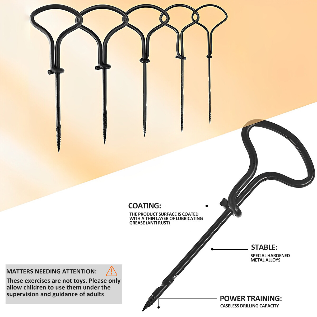 5 Pieces Chestnut Drill Set with Handle Colorful Craft Accessories DIY ...