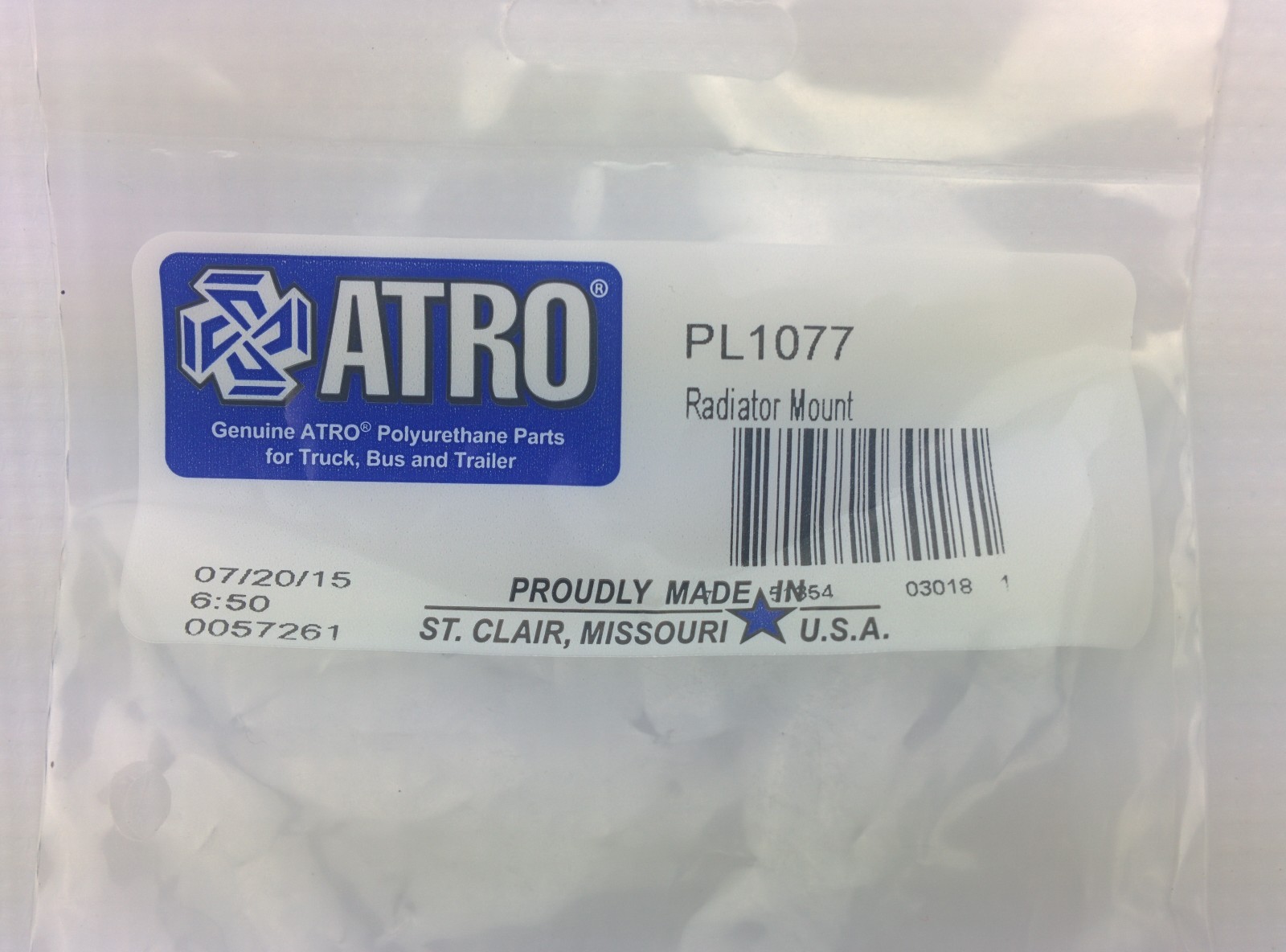 4 Atro Pl1077 Poly Polyurethane Radiator Mount Bushing for Peterbilt ...