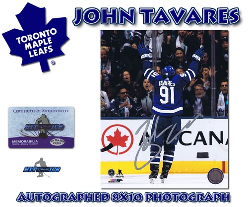 John Tavares Toronto Maple Leafs Signed Hockey 8x10 Photo w/COA #91 | eBay