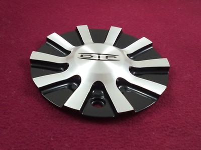 DIP Wheels Silver / Gloss Black Custom Wheel Center Cap # MCD8229YL01 ...