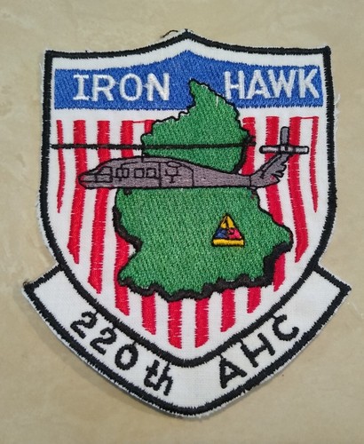 U.S. ARMY Patch - 220th AHC (Assault Helicopter Company) - IRON HAWK | eBay
