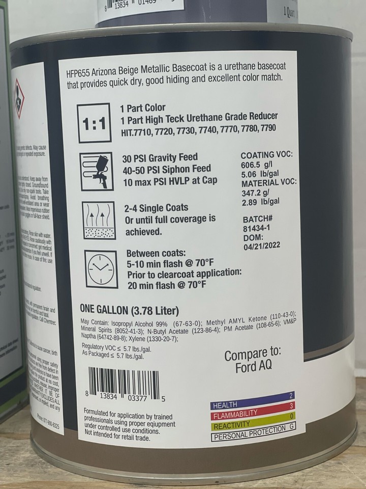 Ford AQ Arizona Beige Metallic Automotive Basecoat 1 gallon | eBay