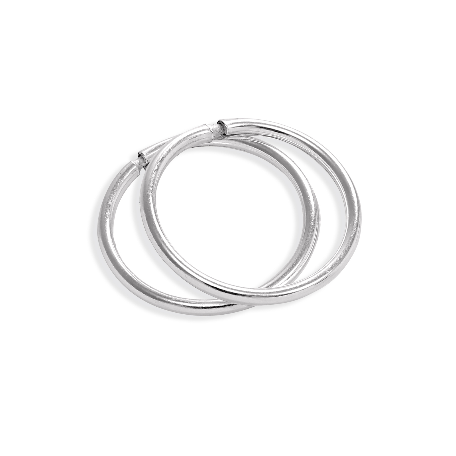 Sterling Silver Lightweight Fine Sleeper Hoop Earrings 8mm - 22mm Hoops ...