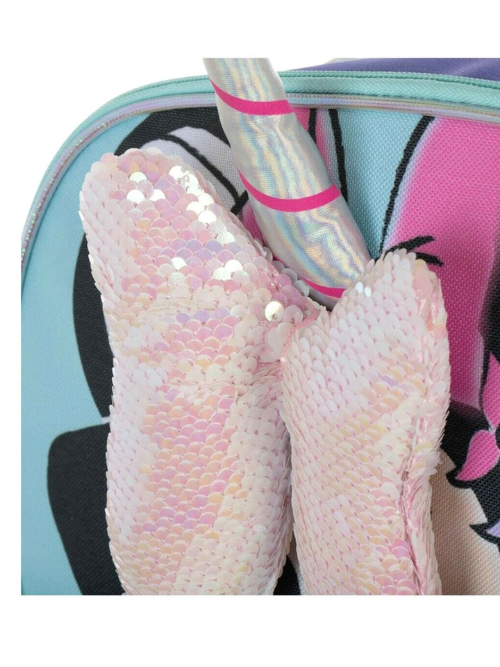 Minnie Mouse 3D Bow And Unicorn Horn Backpack Blue NWT | eBay