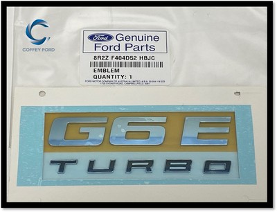 NOS Genuine FG/MKII G6E TURBO Chrome / Black Rear Boot Emblem Badge ...