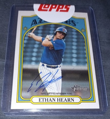 Ethan Hearn Signed 2021 Topps Heritage Minors Real One Certified Auto ...