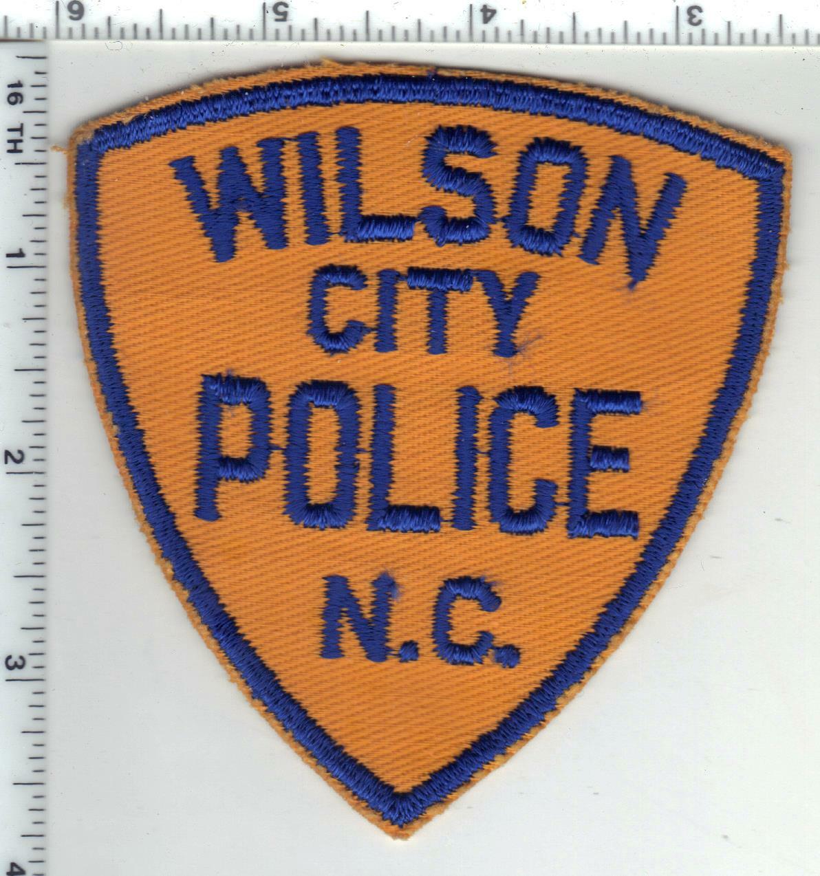 Wilson City Police (North Carolina) 1st Issue Uniform Take-Off Shoulder ...