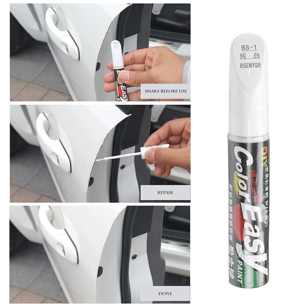White Pen Scratch Remover Car Paint Repair Touch Up Pen Restoration ...