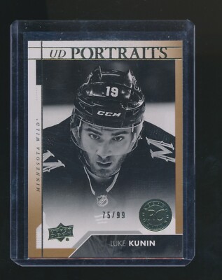 LUKE KUNIN 2017-18 UPPER DECK UD PORTRAITS GOLD RC PARALLEL 75/99 | eBay